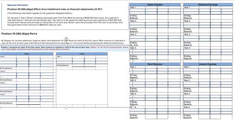 solved required information problem 10 26a algo effect of