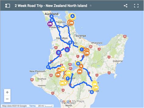 North Island Map
