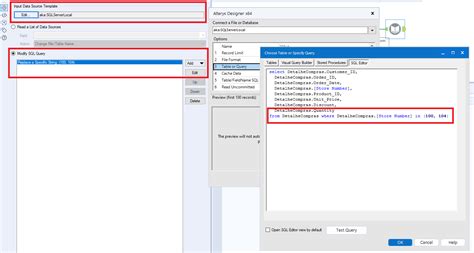Alterar Uma Consulta à Base De Dados Dinamicamente Alteryx Community
