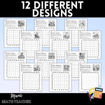 Scale Factor Drawing Grid Method Dilating Enlarging With A Grid Set 1