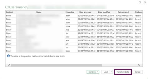 List Files In A Folder And Subfolders With Power Query