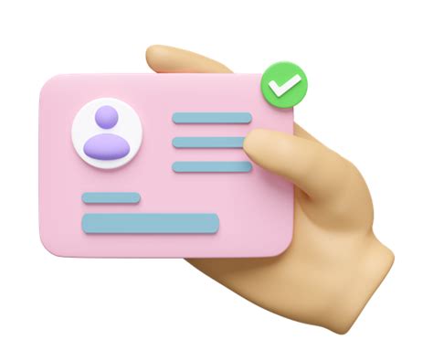 Id Card 3d Icon Download In Png Obj Or Blend Format
