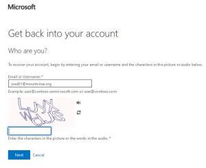 Self Service Password Reset SSPR Academic IT Security