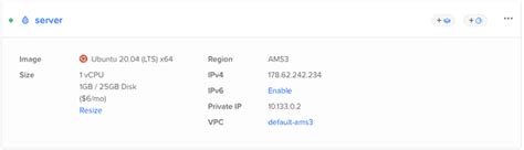 Digital Ocean Server