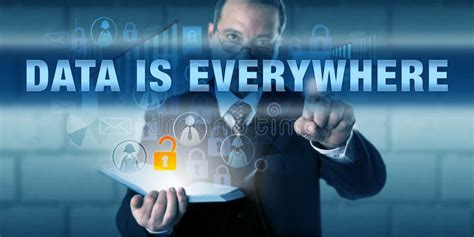 Manager Pushing DATA Is EVERYWHERE Stock Image Image Of Maintain