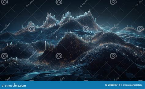 Navigating The Data Sea Big Data And Ai Stock Illustration