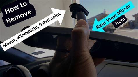 how to remove rear view mirror from ball joint quick tips