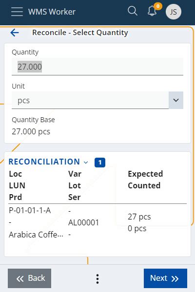 Reconcile ERP Net Web Client