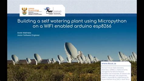 building a self watering plant using micropython on a wifi enabled