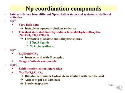 CHEM 312 Lecture 13 Neptunium Chemistry Ppt Download