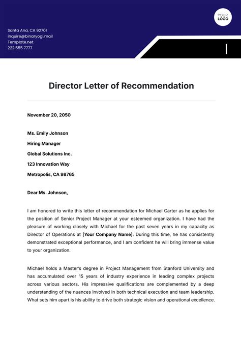 Board Of Directors Letter