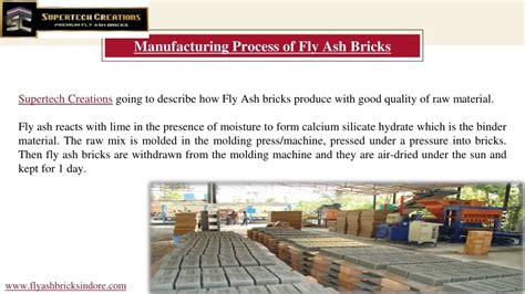 Ppt Fly Ash Bricks Manufacturing Process By Supertech Creations