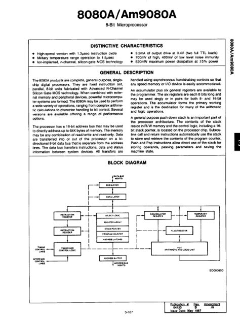 8080a Datasheet Amd