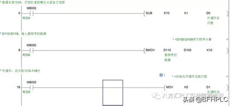 10个数冒泡排序流程图图文解析：如何用plc梯形图实现冒泡排序算法？ Csdn博客