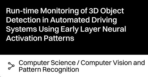 Run Time Monitoring Of 3d Object Detection In Automated Driving Systems