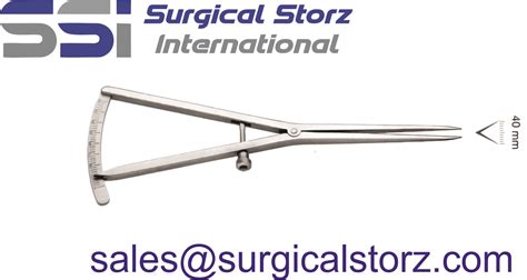 Castroviejo Epker Caliper 18cm Straight 40mm Measuring Range