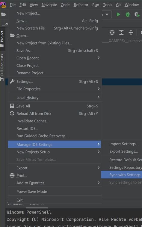 Remote Host Ide Settings Are Not Synced When Using Gitrepository Ides Support Intellij