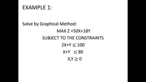 Linear Programming Problem Graphical Method Youtube