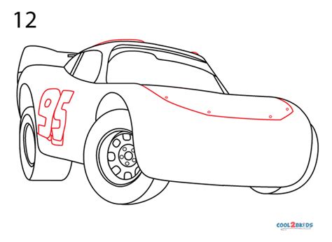 How To Draw Lightning Mcqueen Step By Step Pictures