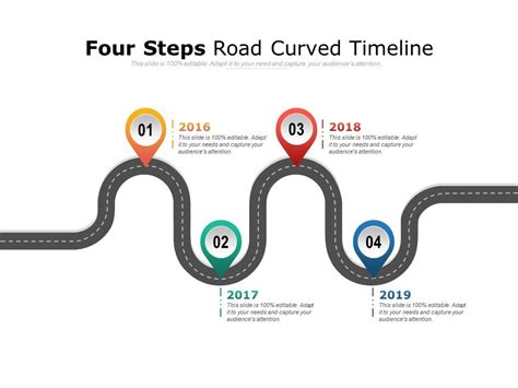 Curved Road Map Timeline Powerpoint Images