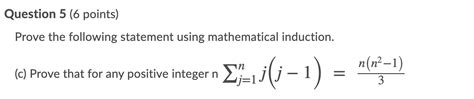 Solved Question Points Prove The Following Statement Chegg