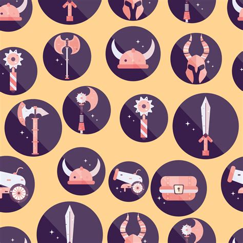 Pattern Background With Medieval Weapon Icons Vector Illustration 13992099 Vector Art At Vecteezy