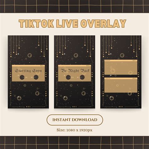 Animated Tiktok Live Overlayscute Tiktok Streamcelestial Lo Fi Tiktok