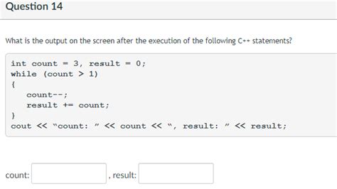 solved what is the output on the screen after the execution