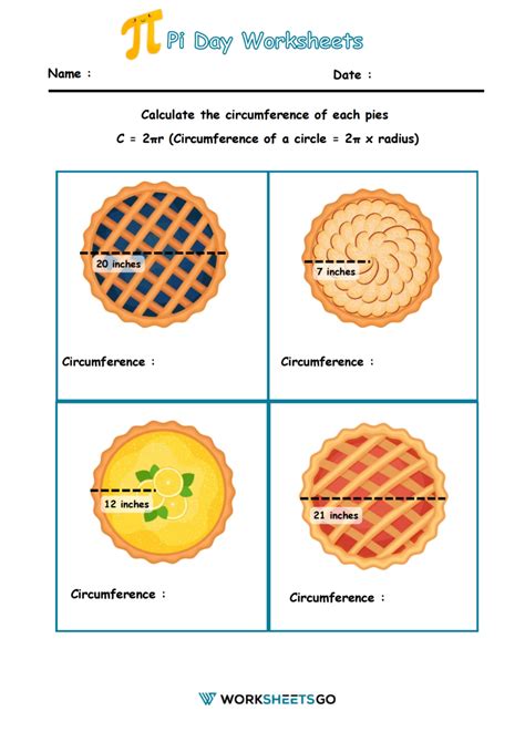 Pi Day Worksheets Worksheetsgo