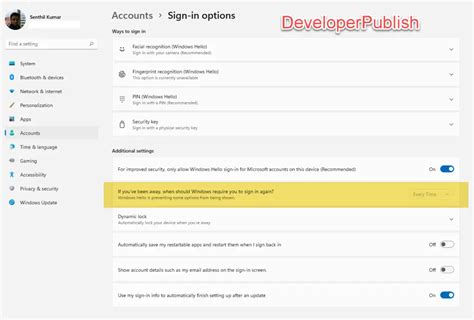 How To Enable Or Disable Require Sign In On Wakeup In Windows
