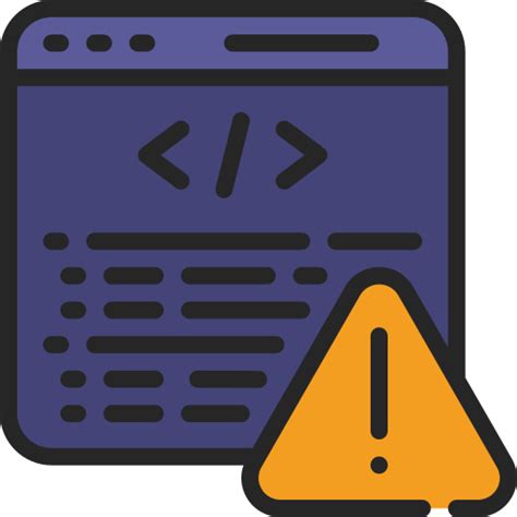 Code, error, errors, warning, coding icon - Download on Iconfinder