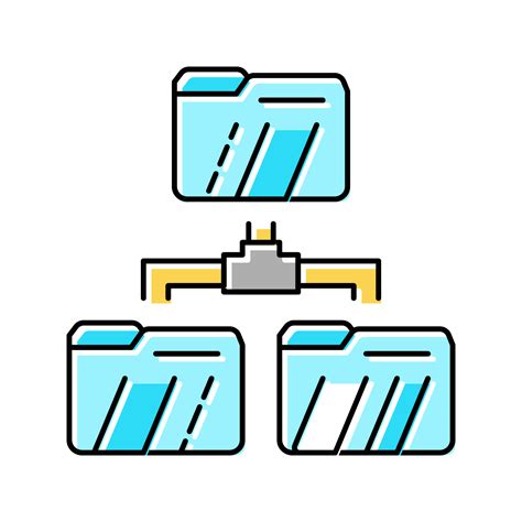 Directory Folder Color Icon Vector Illustration 19525098 Vector Art At