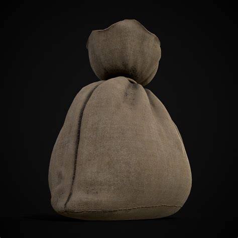 Small Tied Burlap Pouch 3d Model By Get Dead Entertainment