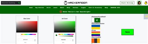choose your color hackernoon green and beyond hackernoon