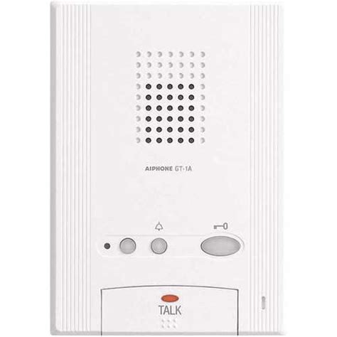 Aiphone GT 1A GT Series Surface Mount 1 Channel Tenant Station Intercom With Door Release White