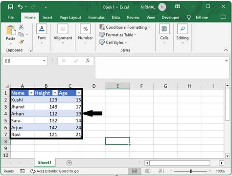 How To Count Total Rows In A Table In Excel