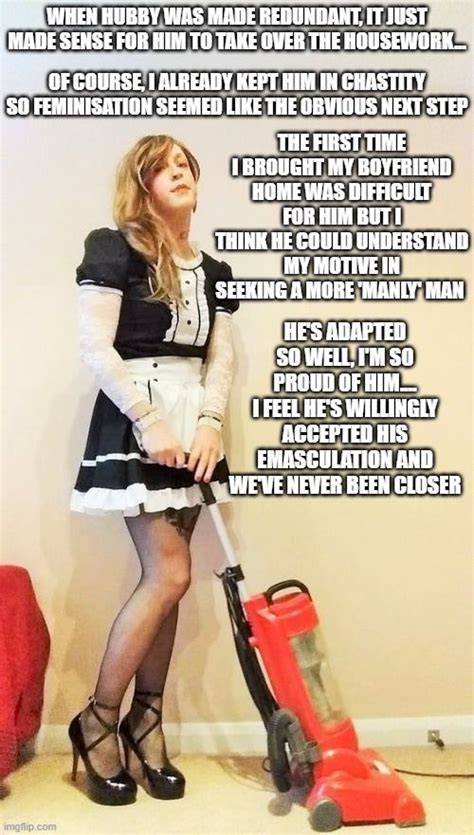 Femdom Captions, House Husband, Sissy Maid, Housework, Manly ...