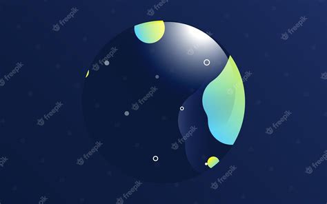 Premium Vector Abstract Geometric Shapes Fluid Gradient Elements Background