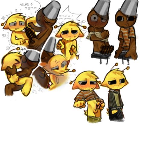 Rule 34 Brown Sprunki Brud Sprunki Korean Text Simon Sprunki Sprunki Tagme Yellow