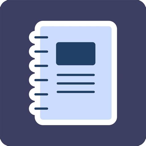Notepad Vecto Icon 38190007 Vector Art At Vecteezy