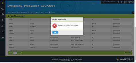 Wt 5978 Wt Bcc Invoice Enhancement Server Error On Improper