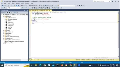 Sql Variablehow To Declare Variable Youtube