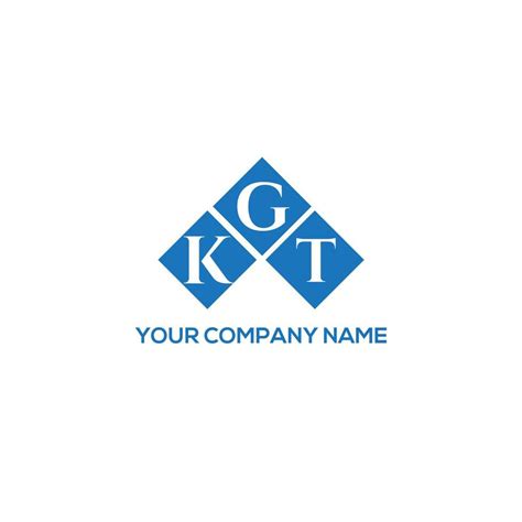 Kgt Letter Logo Design On White Background Kgt Creative Initials