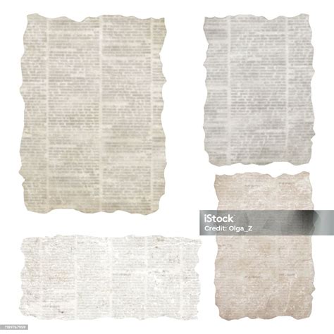흰색 배경에 고립 된 찢어진 신문 조각의 집합입니다 오래된 그런지 신문 질감 종이 컬렉션 신문에 대한 스톡 사진 및 기타 이미지 신문 합성 이미지 컷아웃 Istock