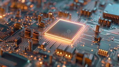 close up of a computer chip on a circuit board the inside of a nano
