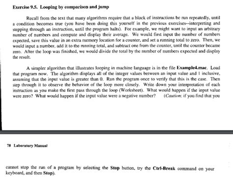 Exercise 95 Looping By Comparison And Jump Recall