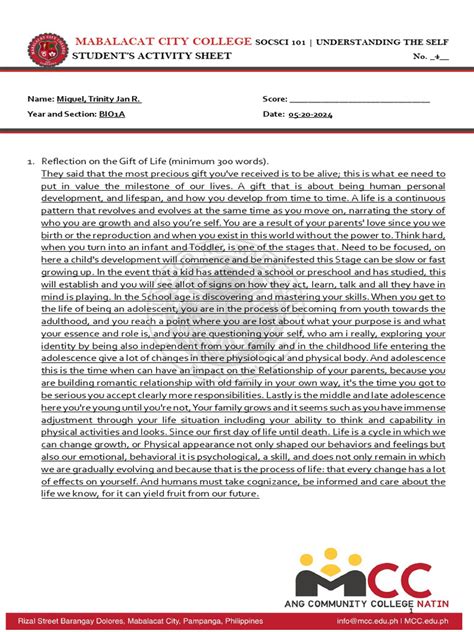 Sas Uself Worksheet 4 Pdf Sex Education Gender