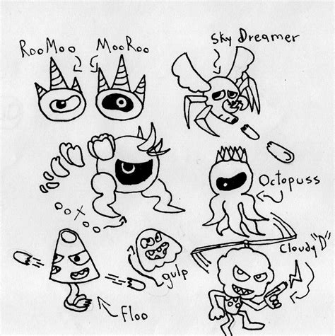 art of the enemies of the game by izakgumcherry on newgrounds