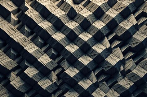 Premium Ai Image Use Of Repetitive Patterns To Create A Textured Eff