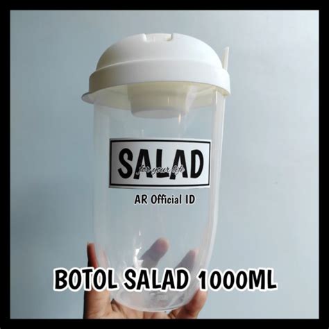 Jual Ar Botol Salad 1000ml Free Garpu Tempat Saos Shopee Indonesia